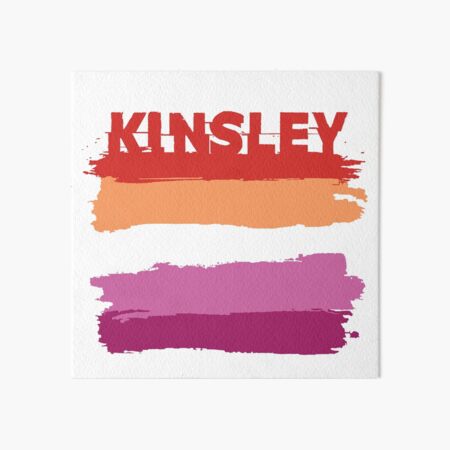 "Kinsley lesbian name Rainbow LGBT pride" Art Board Print for Sale by ...