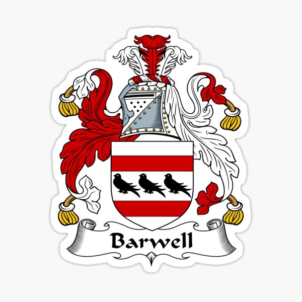 "Barwell" Sticker for Sale by HaroldHeraldry | Redbubble