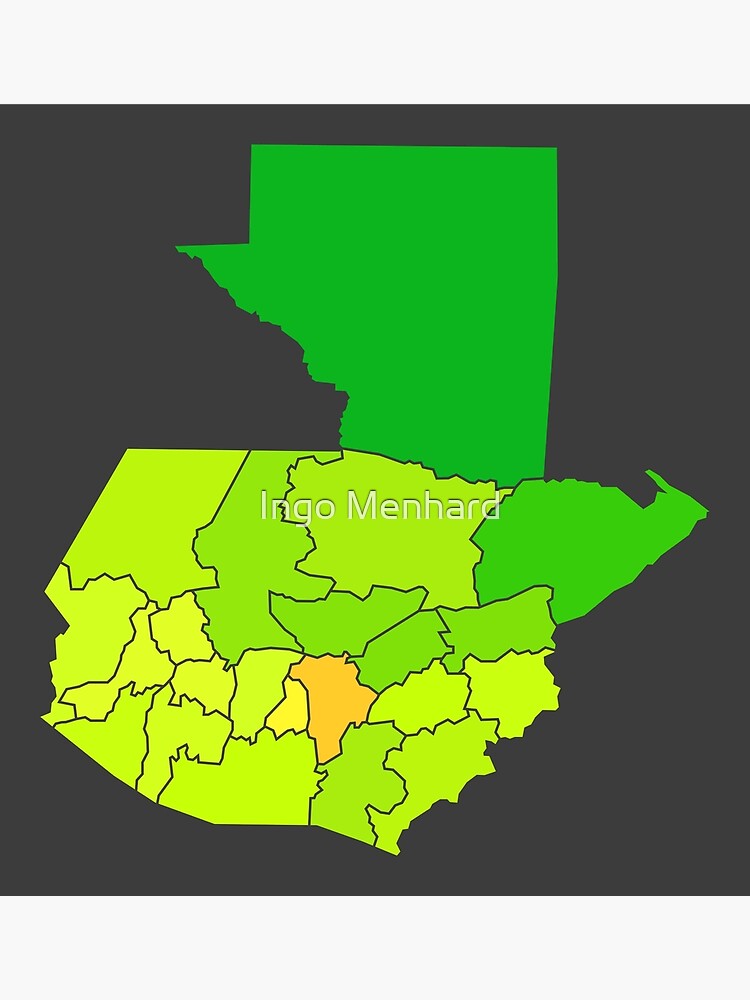 "Guatemala population heat map as color density illustration" Poster ...