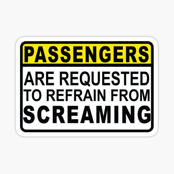 "Passengers are Requested: Original " Sticker for Sale by zed0shop ...