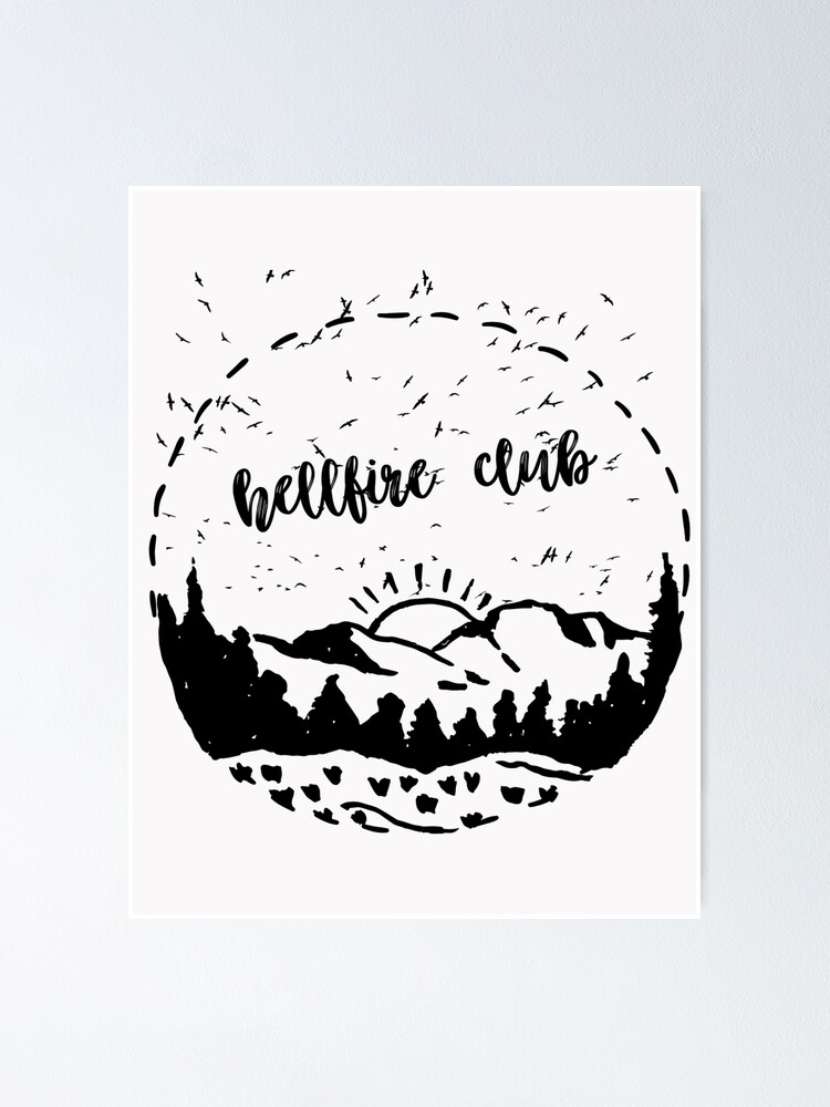 "HELLFIRE CLUB" Poster for Sale by Bella-by-Mahi | Redbubble