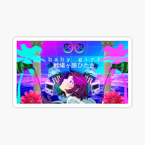 "Vaporwave" Sticker by scriptkid | Redbubble