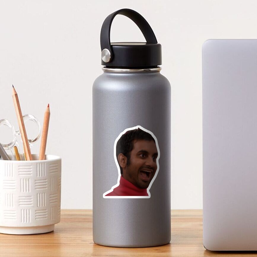 "tom haverford ~ aziz ansari" Sticker by cedougherty | Redbubble