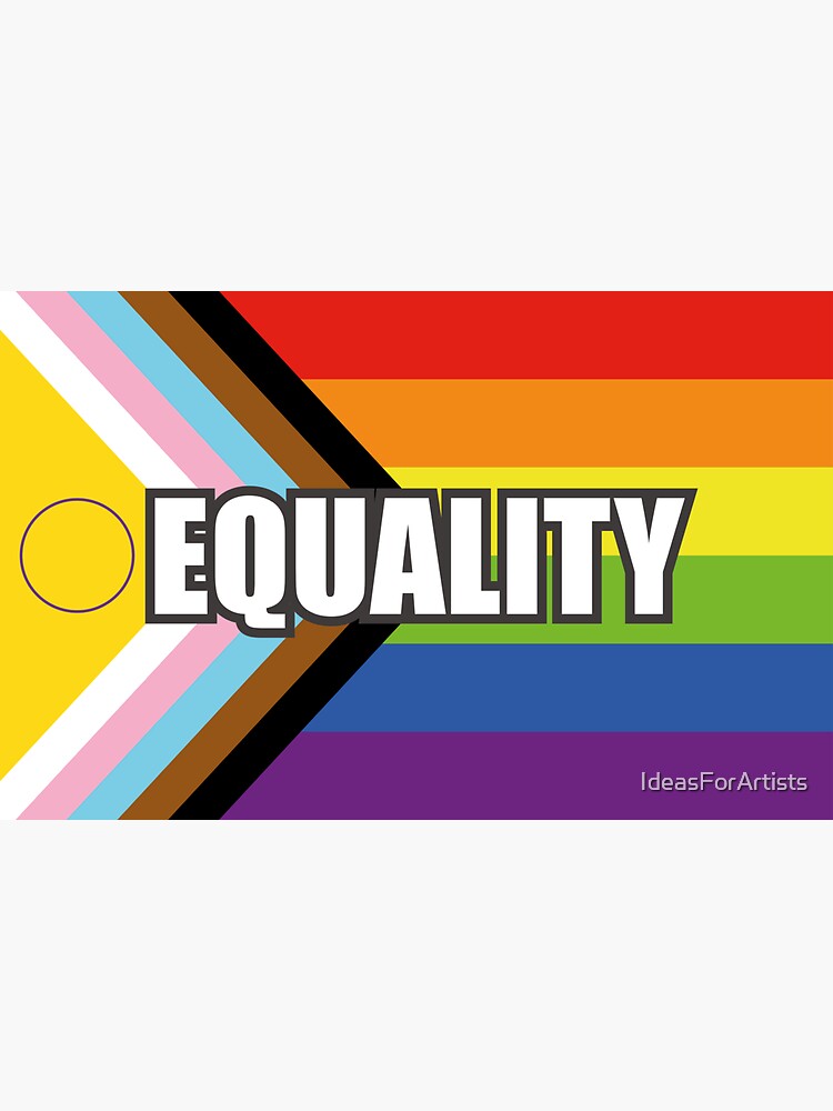 "Inclusive Pride Progress Flag EQUALITY" Sticker for Sale by ...