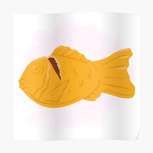 "Korean Fish-shaped Carp Bread Pastry Bungeoppang " Poster for Sale by ...