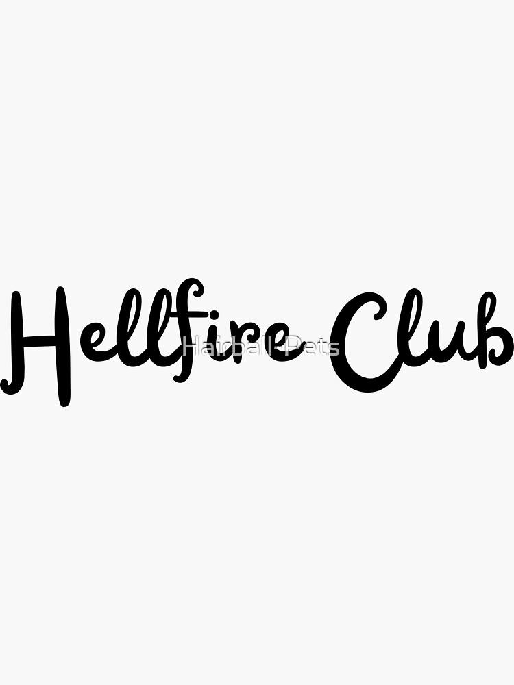 "Hellfire Club Stranger Things" Sticker for Sale by Hairball-Pets ...