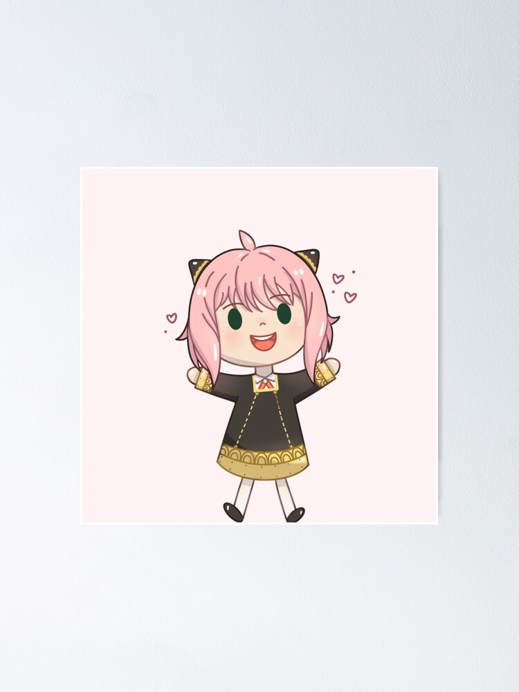 "Anya Chibi- Spy x Family" Poster for Sale by cyanbuns | Redbubble