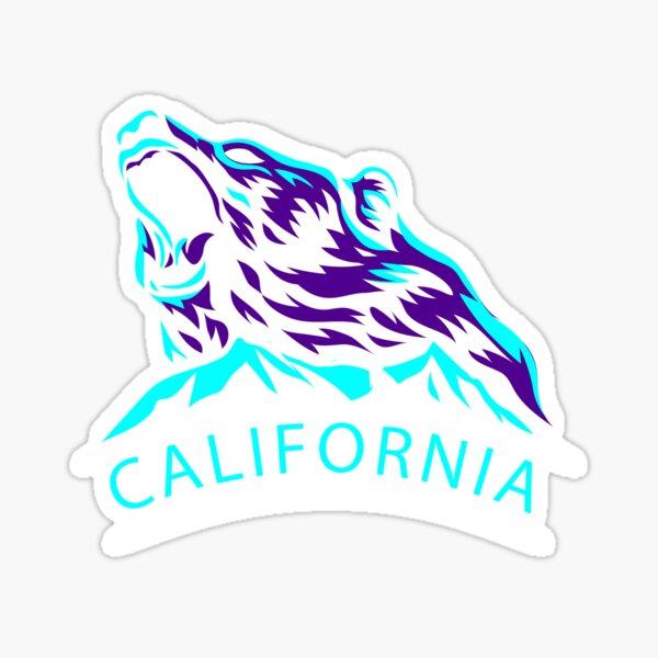 "california bear" Sticker by designsmaster99 | Redbubble