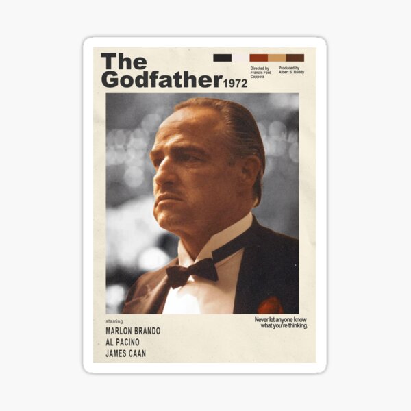 "The Godfather Movie Poster" Sticker for Sale by ItsByUs | Redbubble