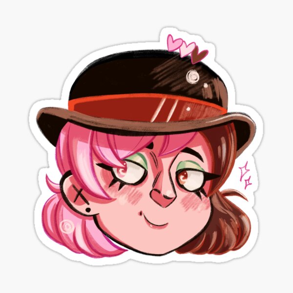 "Smiling Neo" Sticker by QueenieBedeArt | Redbubble