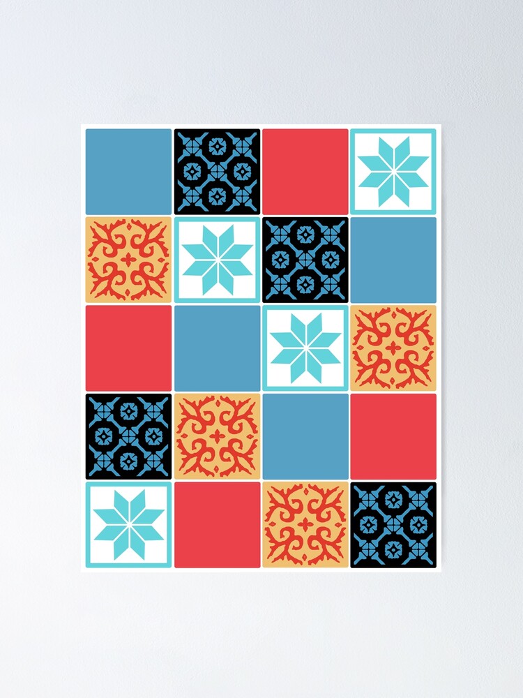 "Azul: The Tiles: Inspired Art" Poster for Sale by MyBigBear | Redbubble