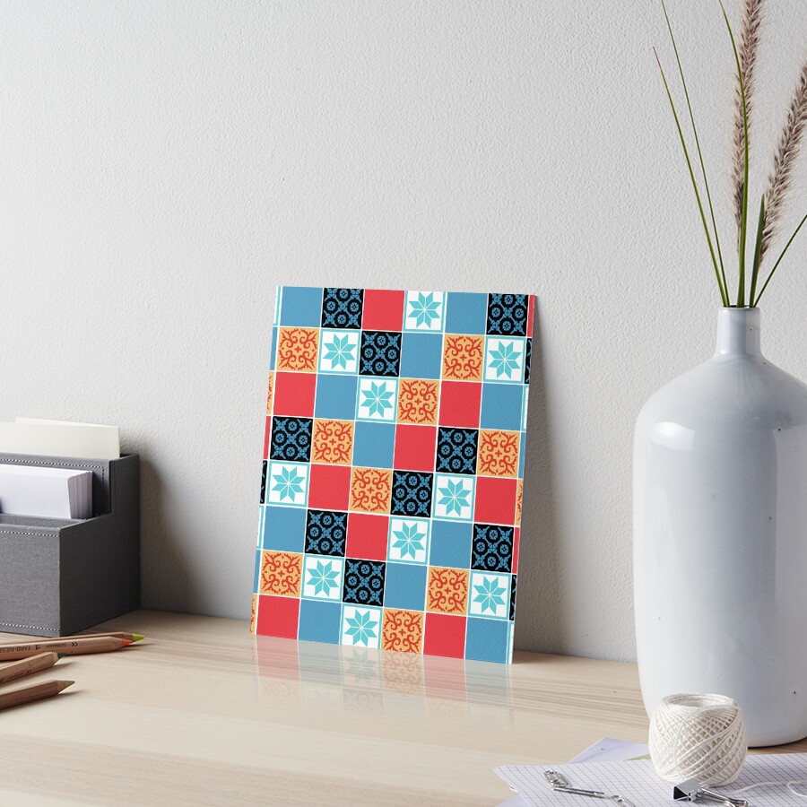 "Azul: The Tiles: Inspired Art" Art Board Print for Sale by MyBigBear ...
