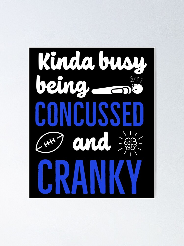 " concussion, football head injury, funny self deprecating, traumatic ...