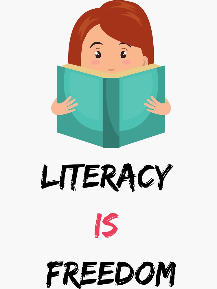 "Literacy Is Freedom Summer 2022 Essential T-Shirt" Sticker for Sale by ...