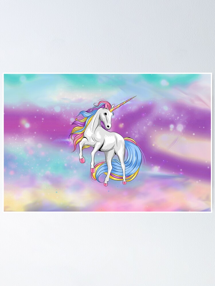 "Rainbow Unicorn" Poster for Sale by ErikaKaisersot | Redbubble