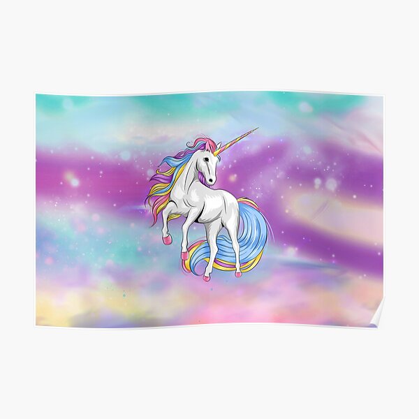 "Rainbow Unicorn" Poster for Sale by ErikaKaisersot | Redbubble