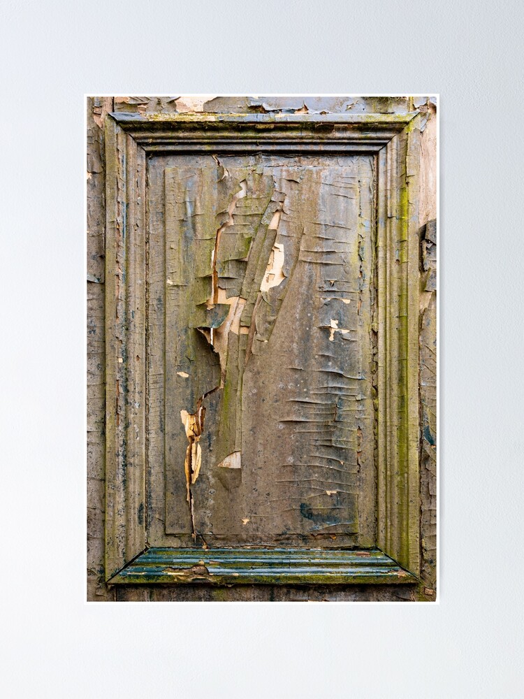 "Worn out door close-up, textured and weathered" Poster for Sale by ...