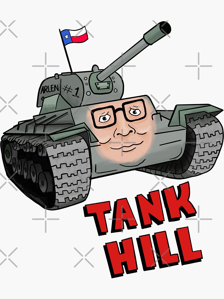 "Tank Hill - KOTH " Sticker for Sale by pinkart666 | Redbubble