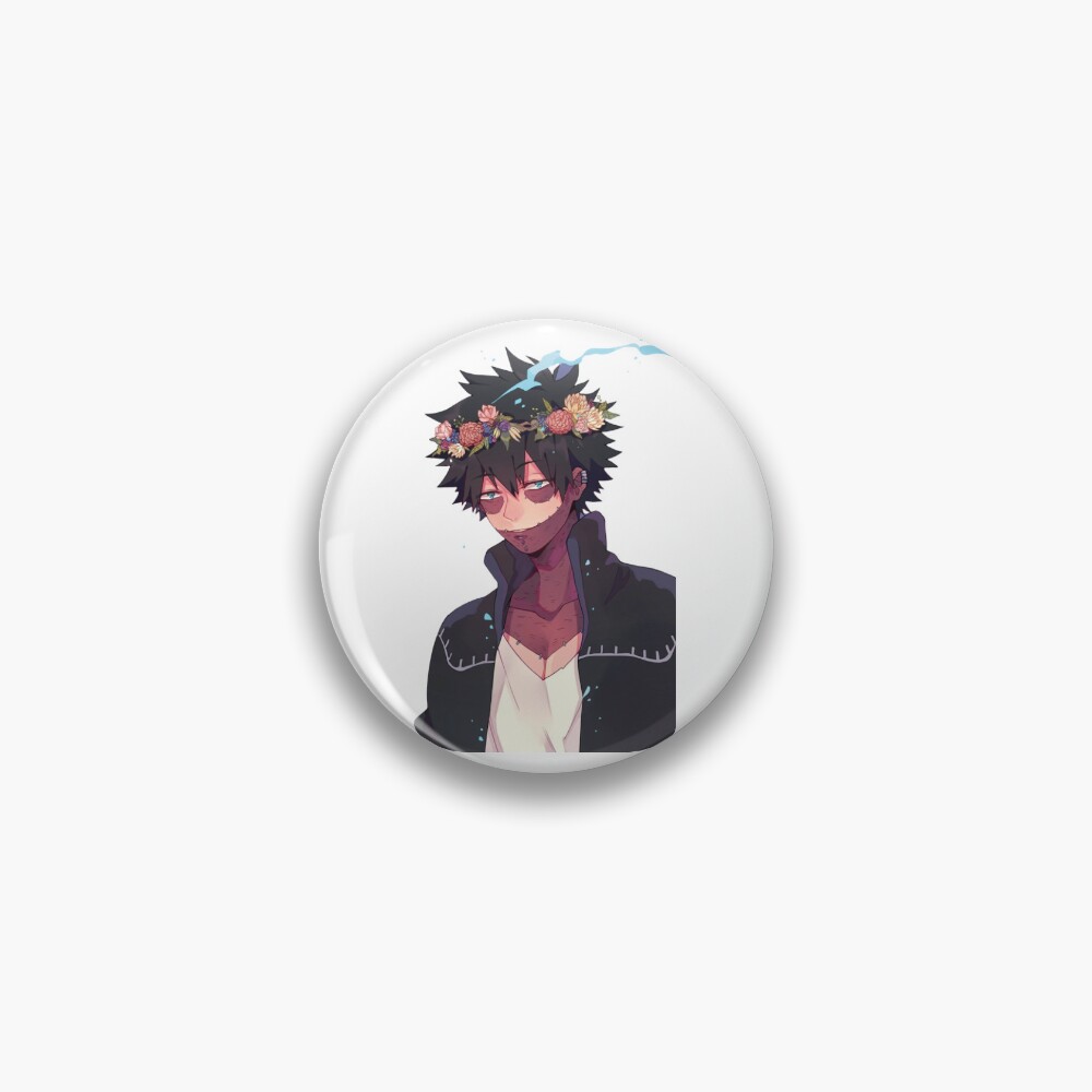 "dabi head flowers" Pin for Sale by yalalal | Redbubble