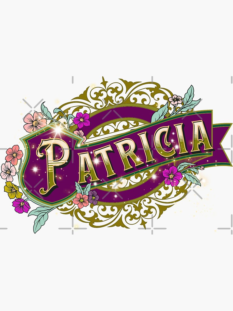 "Patricia" Sticker for Sale by YeshuaCreations | Redbubble