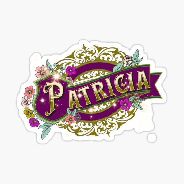"Patricia" Sticker for Sale by YeshuaCreations | Redbubble