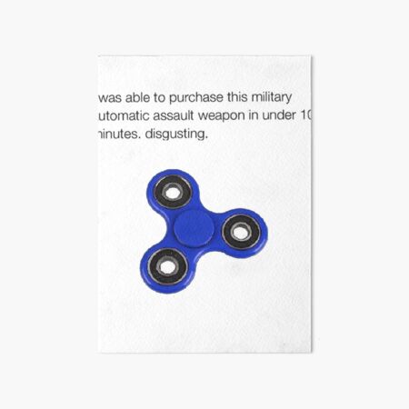 "Fidget Spinner Military Weapon Meme" Art Board Print for Sale by ...