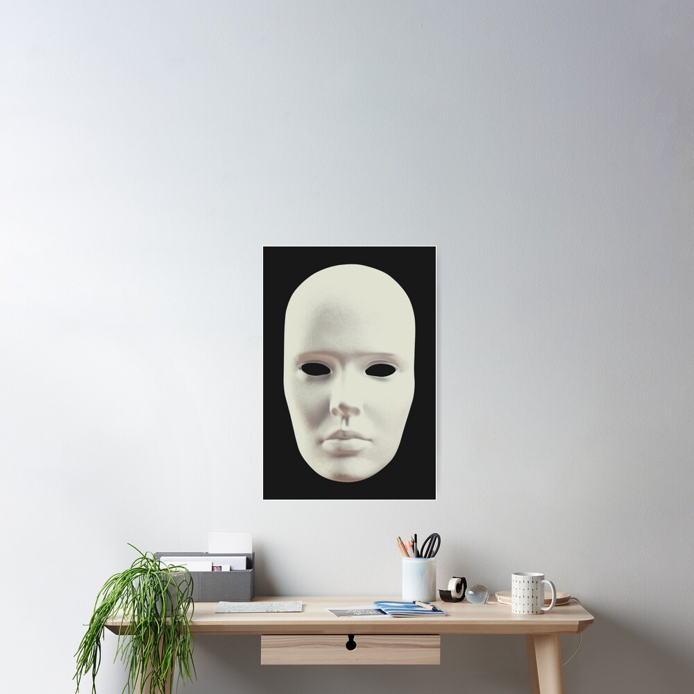 "Scary Face." Poster for Sale by TheEMhub | Redbubble