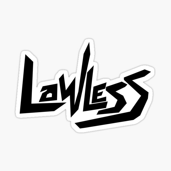 "Lawless" Sticker for Sale by freejayfly | Redbubble