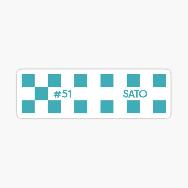 "Takuma Sato Racing Flag" Sticker for Sale by GreazyL | Redbubble