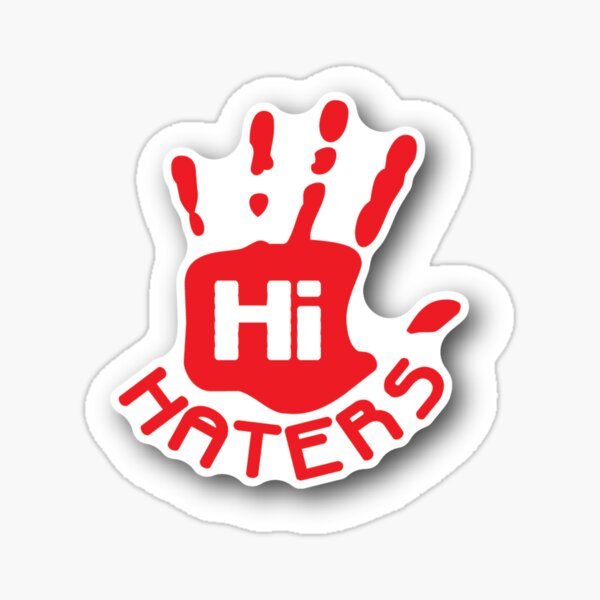 "HI HATERS RACING" Sticker for Sale by krimow35 | Redbubble