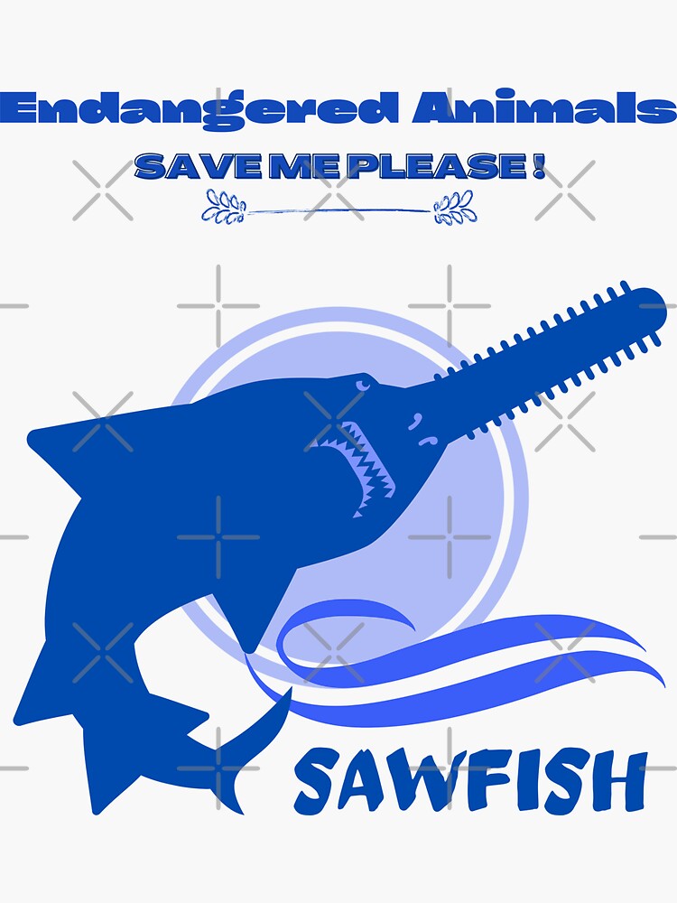 "Sawfish" Sticker for Sale by yassooarts | Redbubble