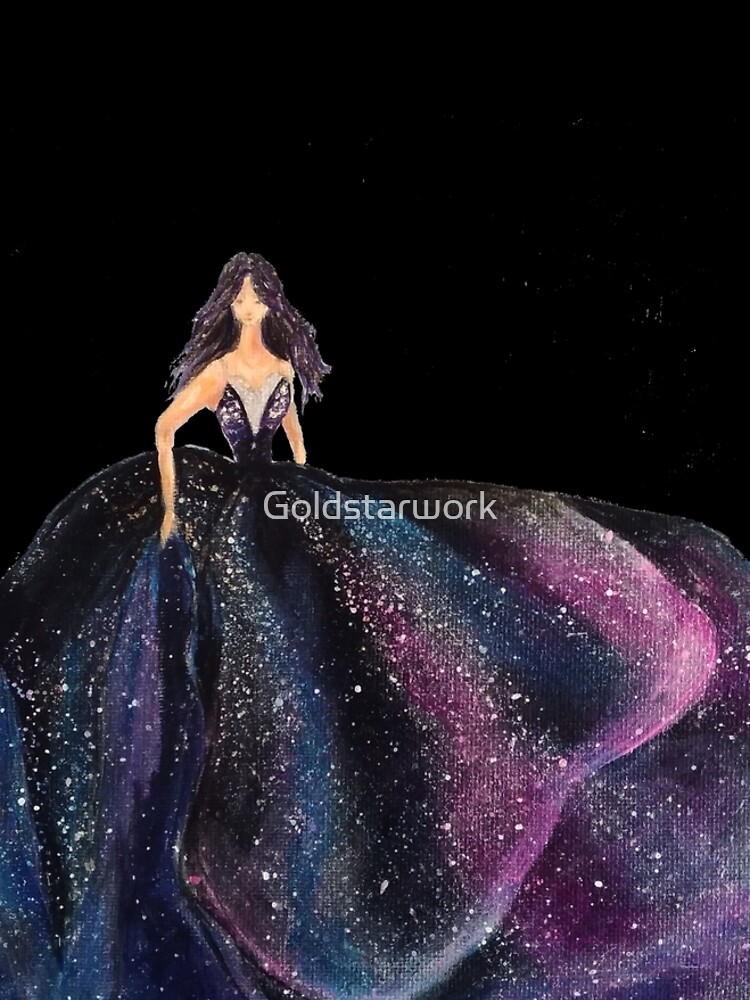 "Galaxy Girl Creating Space, The Universe Maker " Graphic T-Shirt Dress ...