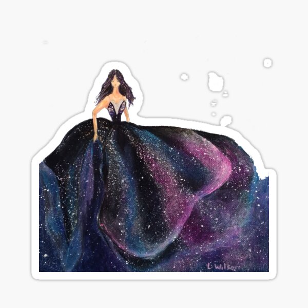 "Galaxy Girl Creating Space, The Universe Maker " Sticker for Sale by ...