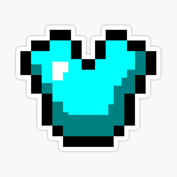 "Minecraft Diamond Chestplate" Sticker for Sale by BreadBoys | Redbubble