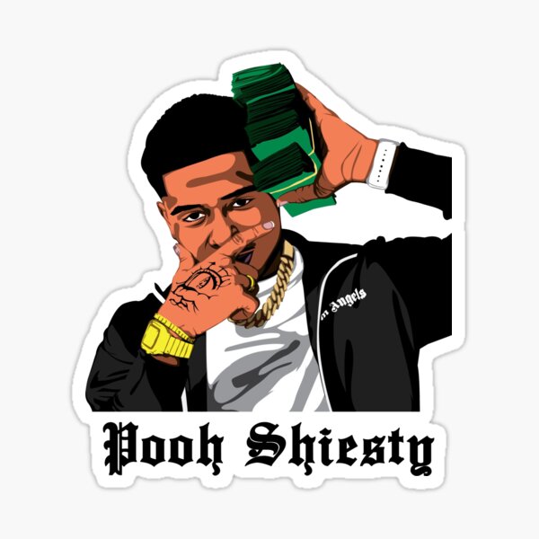 "Pooh Shiesty" Sticker for Sale by HaugenOConnor | Redbubble