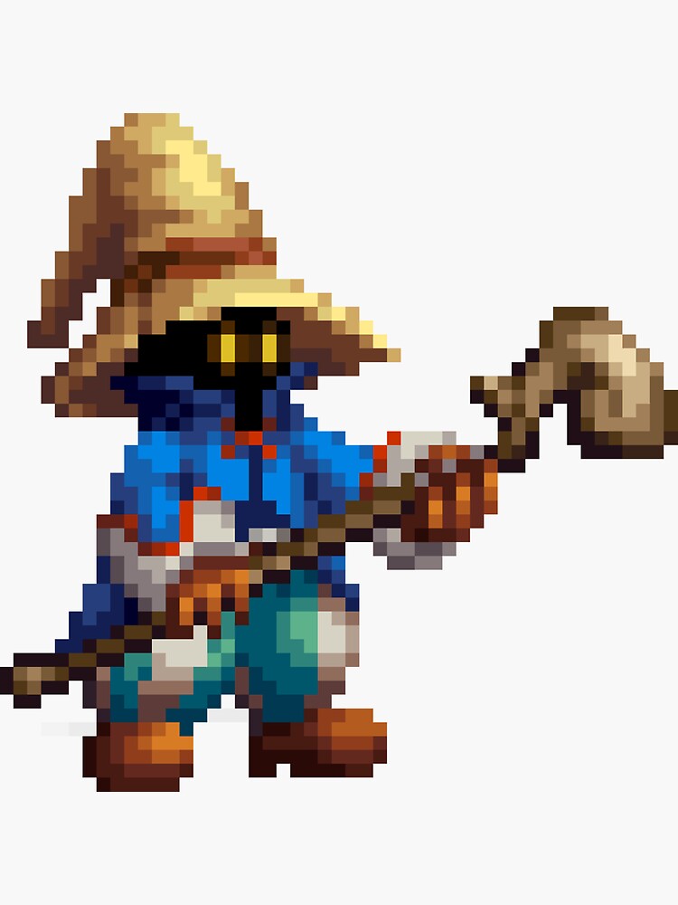 "Vivi Win Before Final Fantasy IX Pixel Art" Sticker for Sale by PIXEL ...