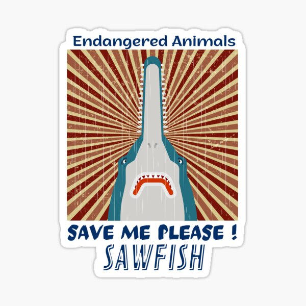 " Sawfish" Sticker for Sale by yassooarts | Redbubble