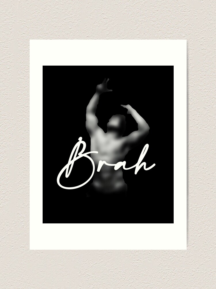"Zyzz pose brah" Art Print for Sale by Meduzio | Redbubble