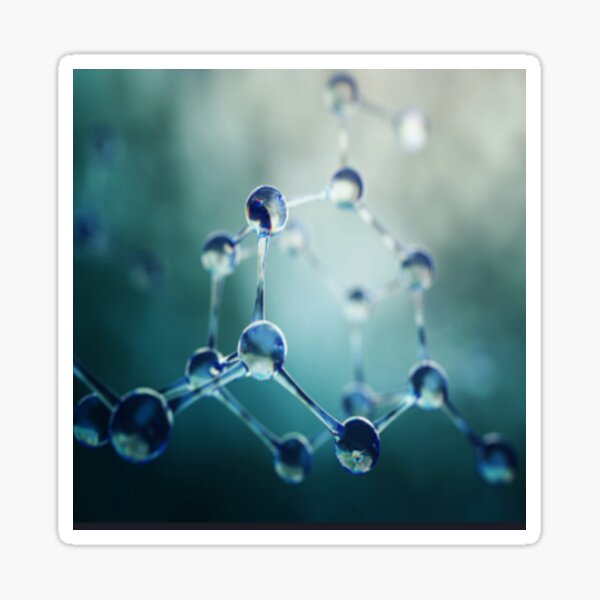 "Molecules" Sticker for Sale by IsidoraAndric | Redbubble