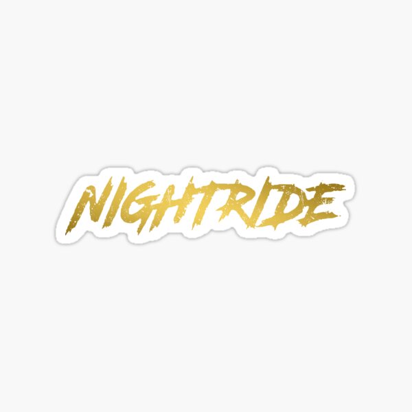 "nightride" Sticker for Sale by vinoitadefran | Redbubble