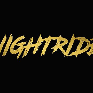 "nightride" Sticker for Sale by vinoitadefran | Redbubble