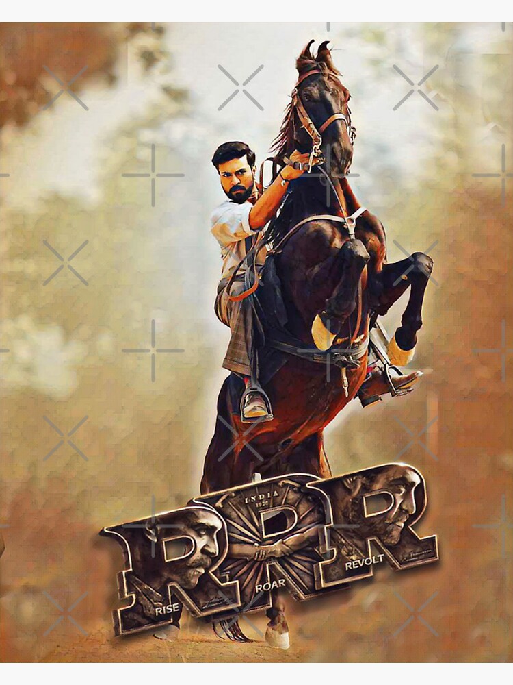 "rrr indian movie 2022" Sticker by Ourdesigner786 | Redbubble