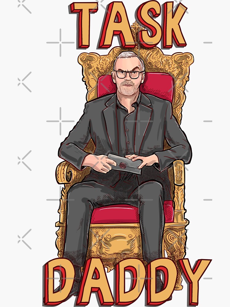 "Taskmaster Greg Davies" Sticker for Sale by HelloHarlot | Redbubble