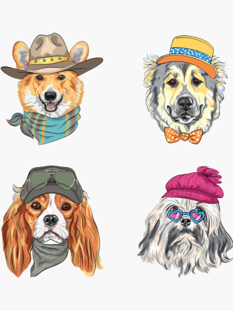 "brave dog sticker" Sticker for Sale by AYOUB-HRR | Redbubble
