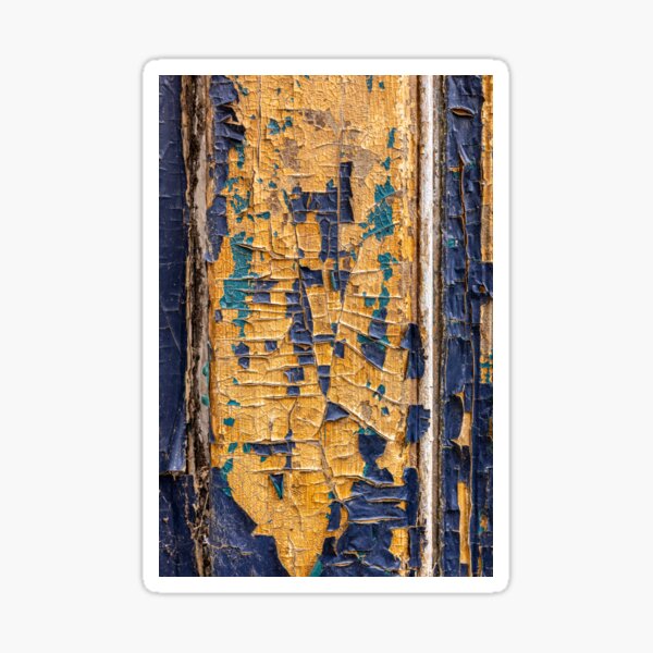 "Worn out door close-up, textured and weathered" Sticker for Sale by ...