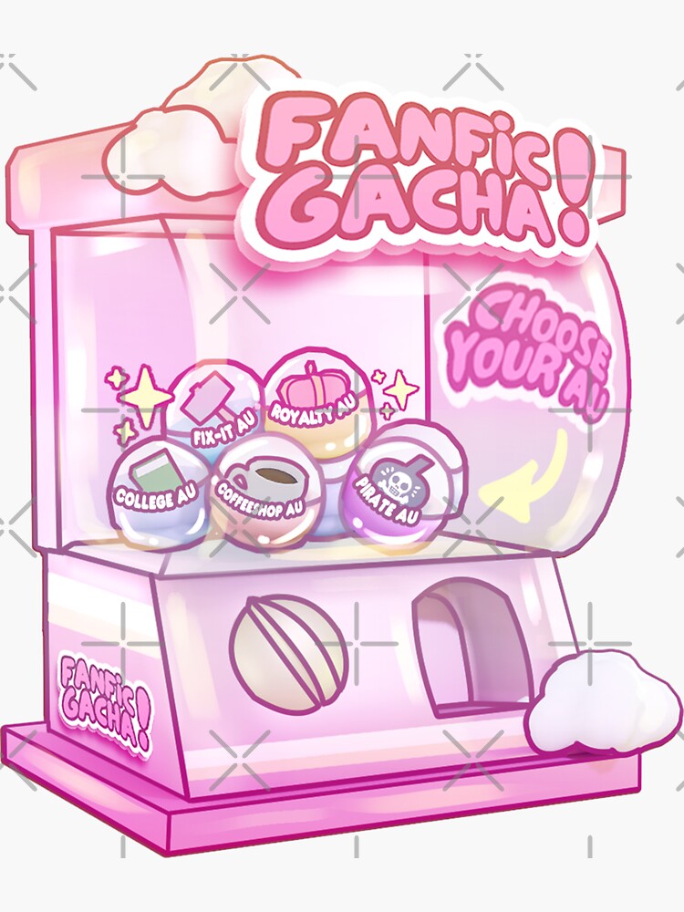 "Tropes Fanfic Gacha " Sticker for Sale by VelvepeachShop | Redbubble