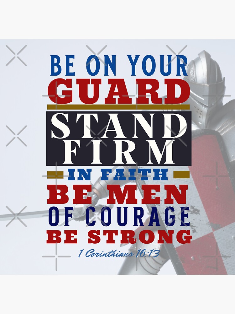 " Be on your guard " Sticker for Sale by YeshuaCreations | Redbubble