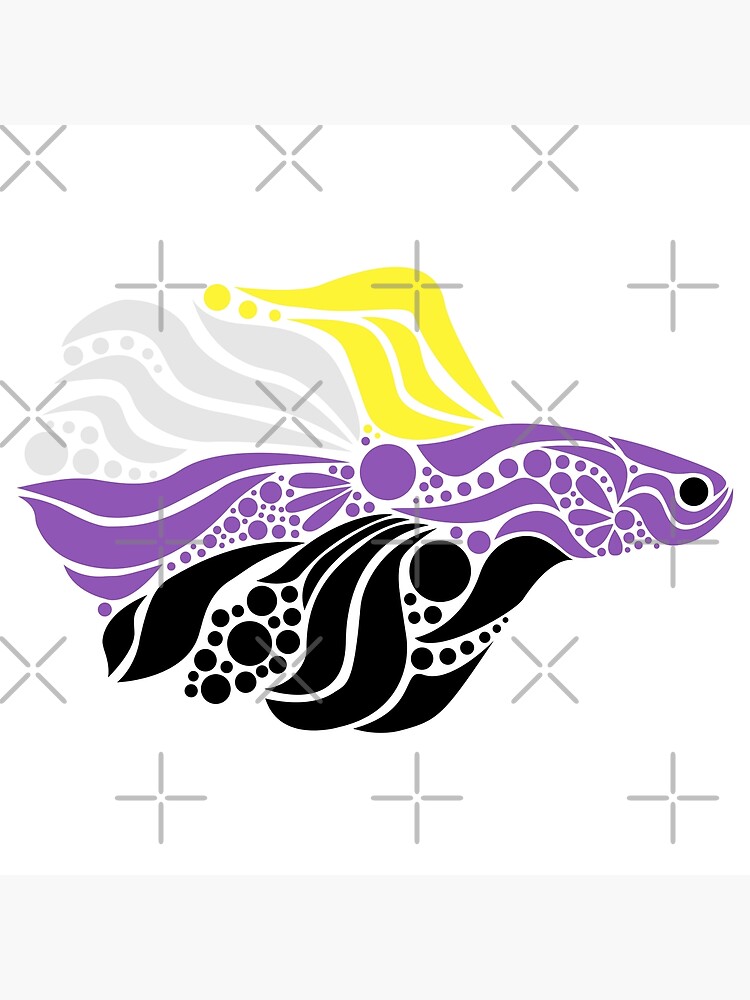 "Betta Fish - Non Binary Pride" Poster for Sale by arturekdesign ...