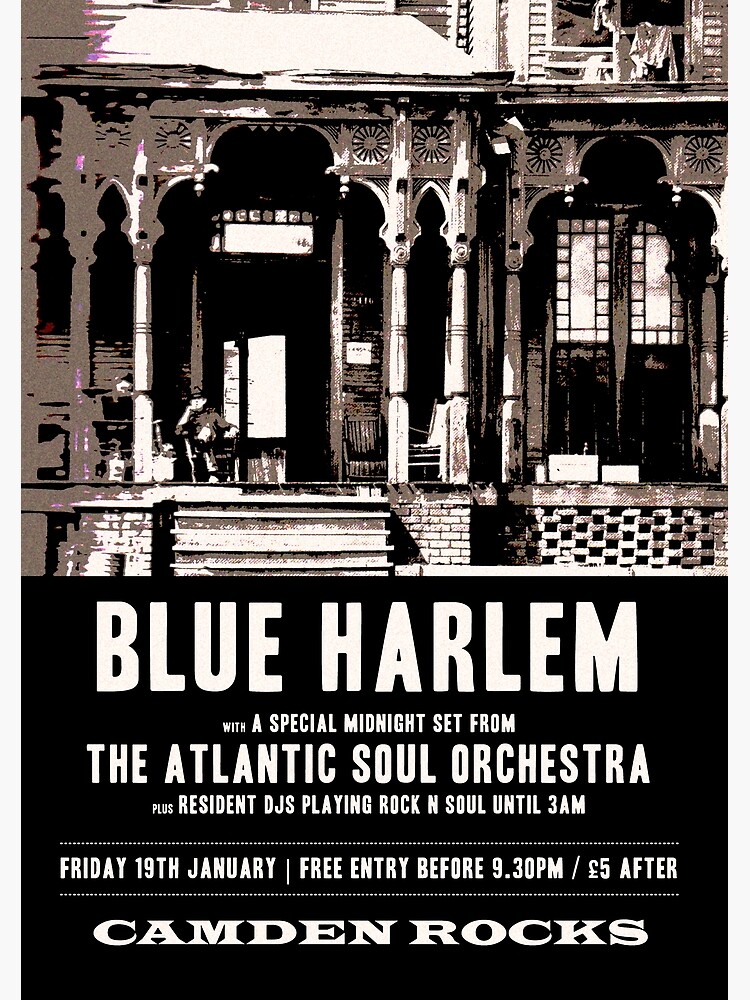 "1950's Harlem Blues and Soul Poster" Poster for Sale by LivingInABox ...