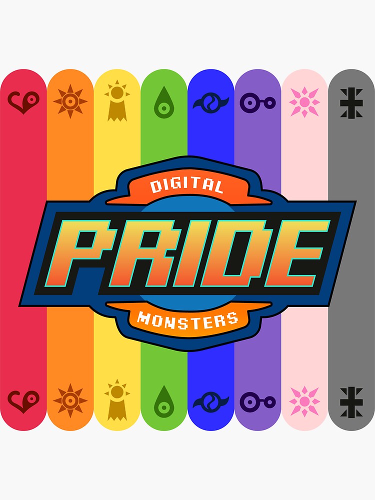 "Digimon Pride" Sticker for Sale by kensonwhy | Redbubble